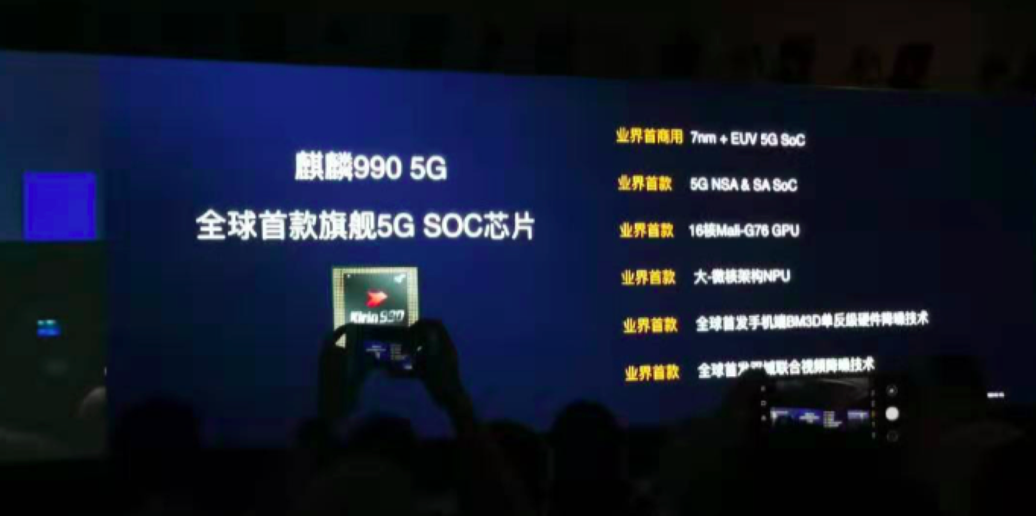华为发布麒麟990 5G芯片！