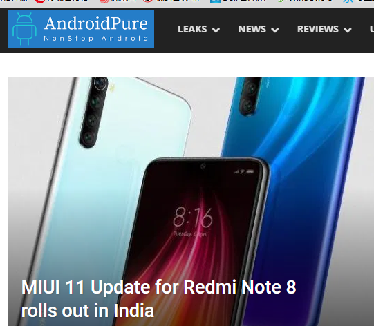 终于等来了，Redmi Note 8开始推送MIUI11