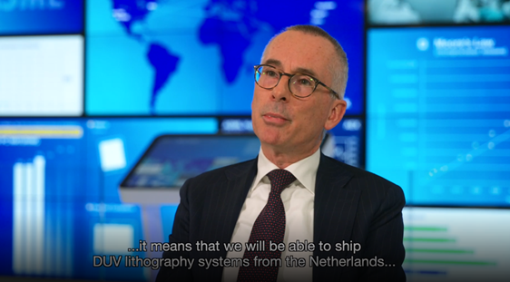ASML CFO：一般而言，从荷兰向中国出口DUV光刻机无需申请许可
