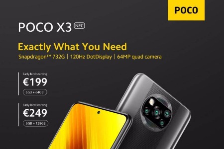 小米POCO X3发布，首发高通骁龙732G售价约1600元起