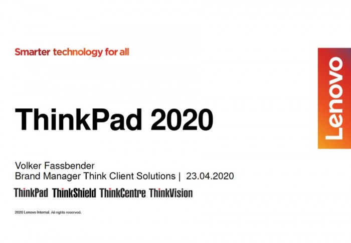 [图]联想和ThinkPad品牌2020路线图曝光：平价ThinkPad P15v将登场