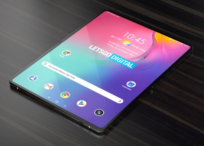 三星可折叠平板Galaxy Tab Fold专利渲染图曝光